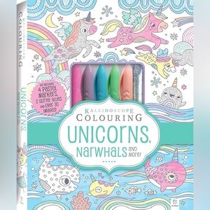 Toys | Unicorn Narwhal Coloring Book Set With Markers New | Poshmark